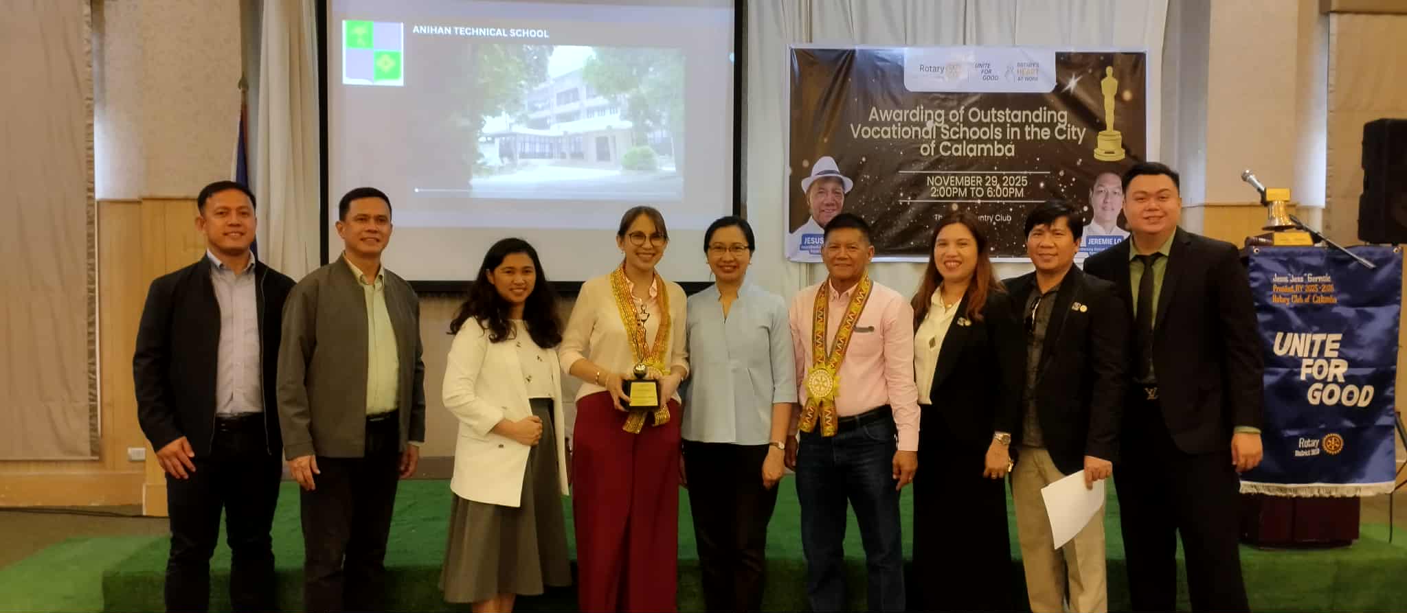 Rotary Club of Calamba Awards Outstanding Vocational School to Anihan ...